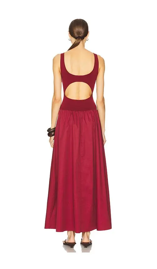 ST. AGNI Bateau Cut Out Dress