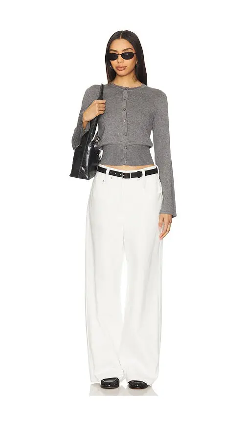 SNDYS. August Button Up Top - Grey