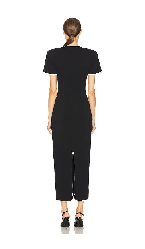 ROWEN ROSE Cut Out Maxi Dress - Black