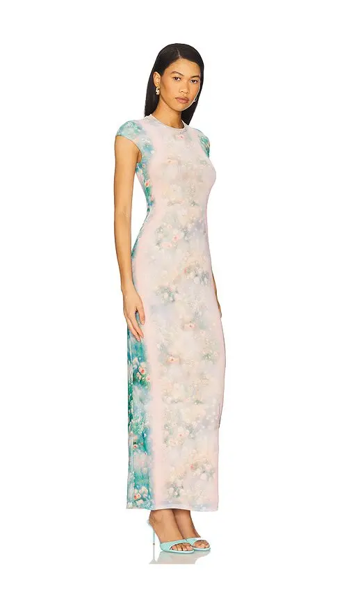 AFRM Cody Maxi Dress With Cap Sleeves - Blush