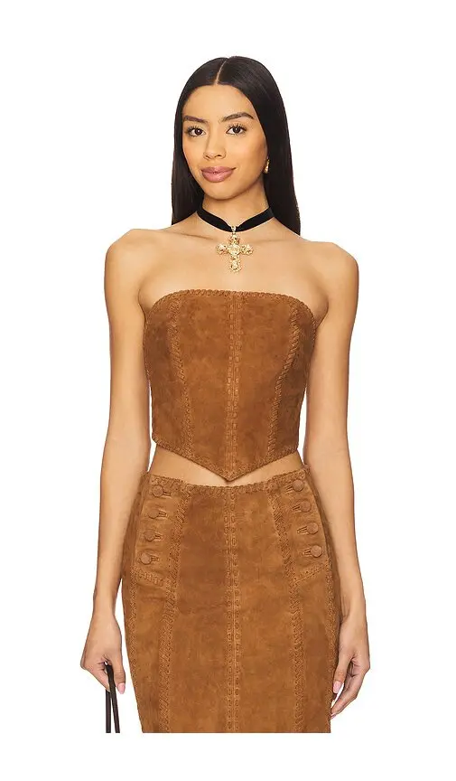 UNDERSTATED LEATHER Handkerchief Leather Top