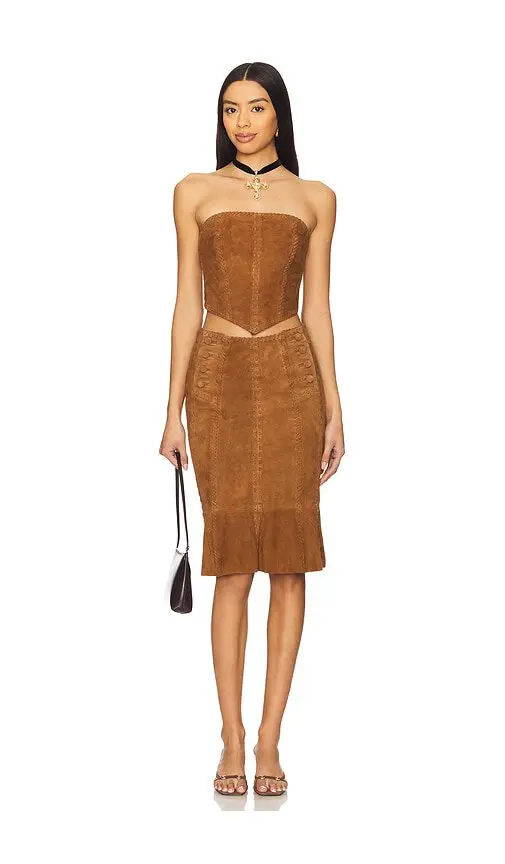 UNDERSTATED LEATHER Handkerchief Leather Top