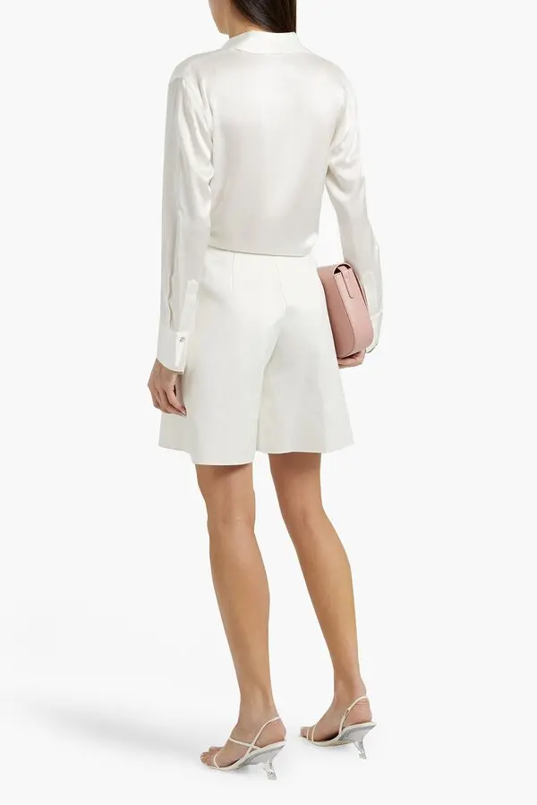BY MALENE BIRGER Marrian Duchess-satin Shorts
