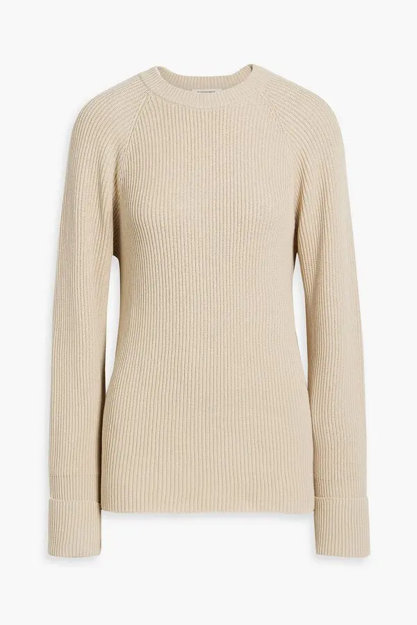 BY MALENE BIRGER Bilea Ribbed Cotton Sweater