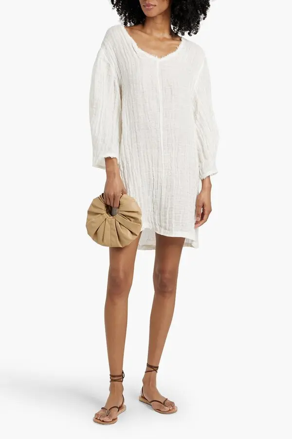 BY MALENE BIRGER Miya Linen-gauze Mini Dress