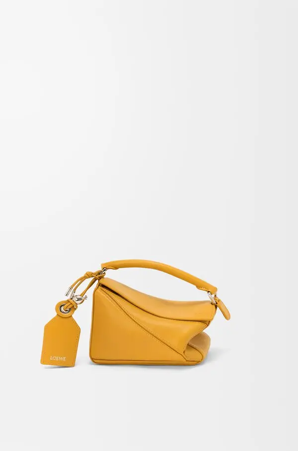 Loewe Mini Featherlight Puzzle Bag - Mustard