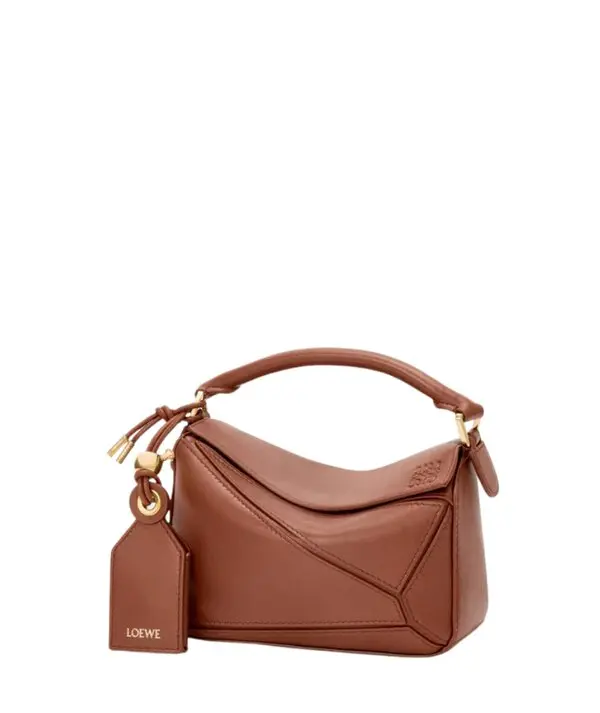 Loewe Mini Featherlight Puzzle Bag - Pecan
