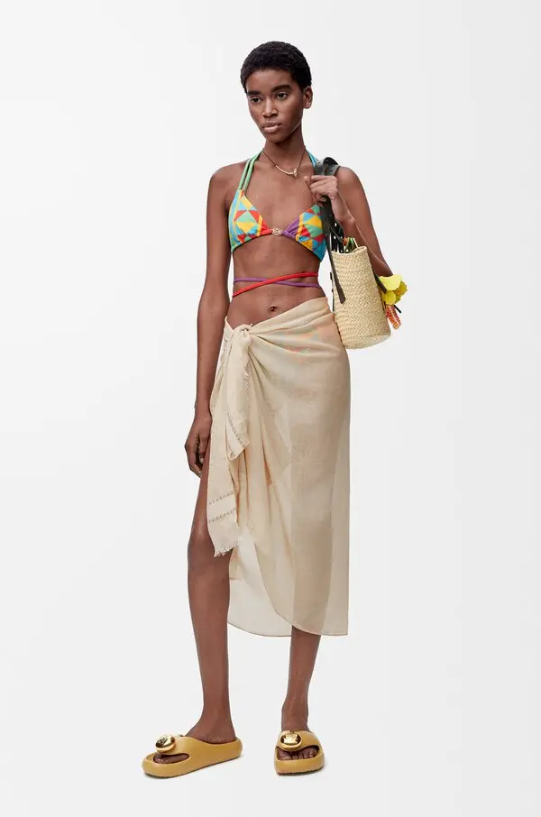 Loewe Pareo In Cotton - Light Beige