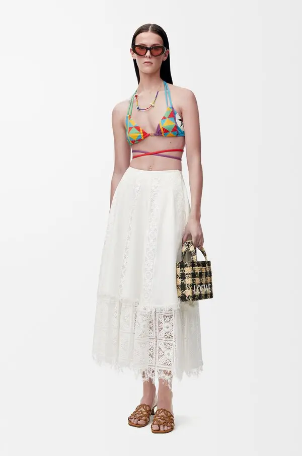 Loewe Cotton And Silk Skirt