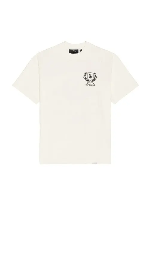 REPRESENT Crest Tee In White