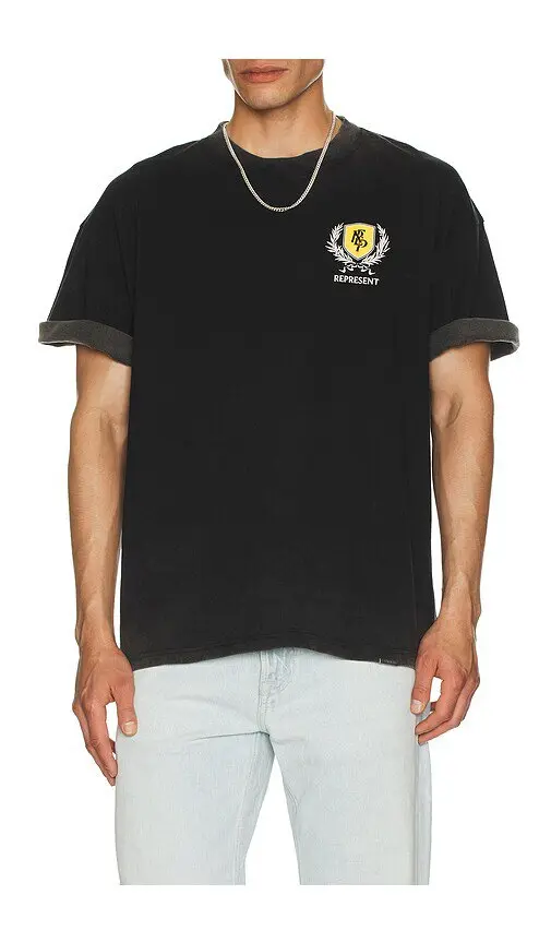 REPRESENT Crest Tee In Black
