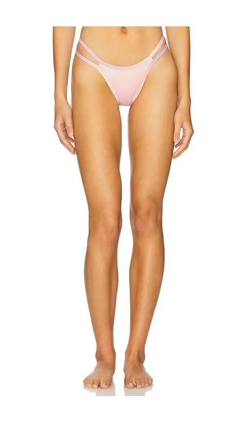 Good American Boomerang Bikini Bottom - Sunset Gradient004