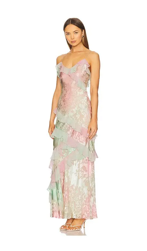 rialto dress pink LoveShackFancy Rialto Maxi Dress by LoveShackFancy