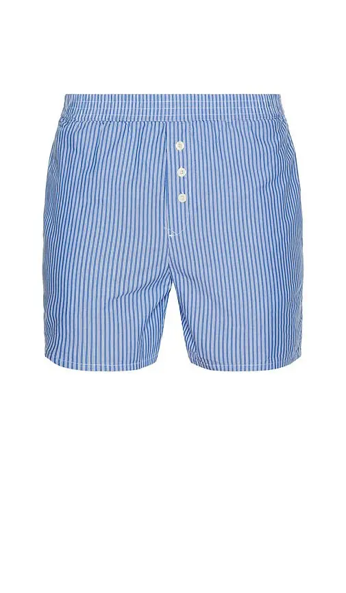 American Vintage Zatybay Boxer Shorts - Rayures Aqua