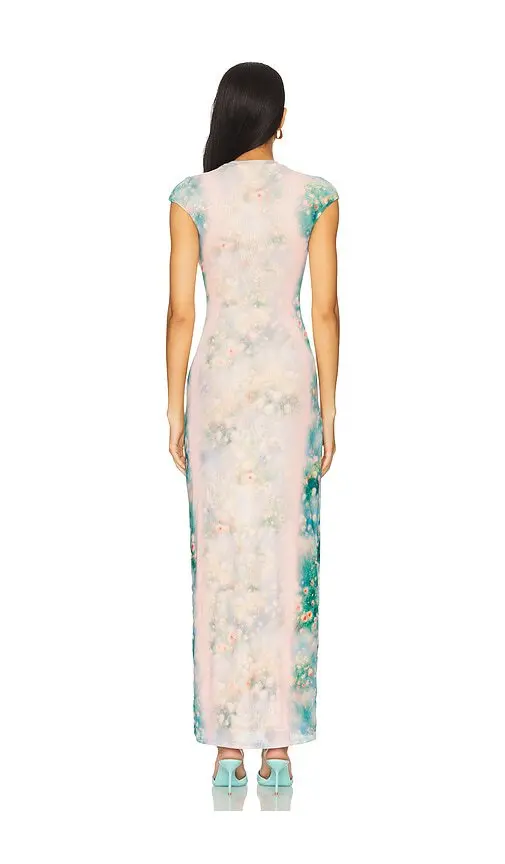 AFRM Cody Maxi Dress - Placement Fog