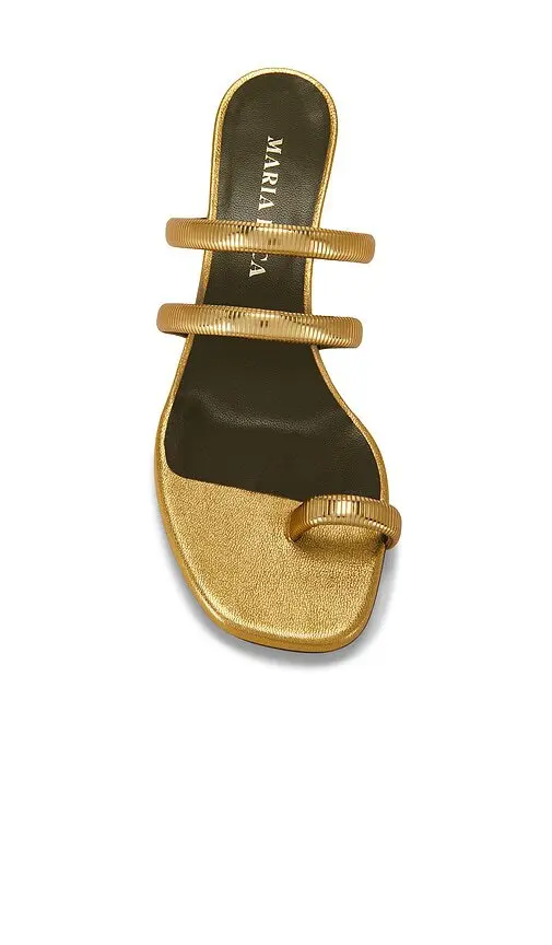 MARIA LUCA Modia Sandal In Metallic