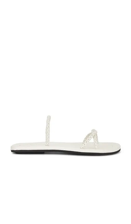 ST. AGNI Woven Rope Slide - Off White