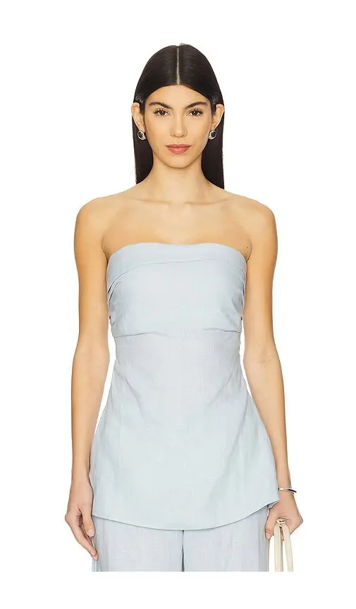 Faithfull The Brand Boe Tunic Top - Blue