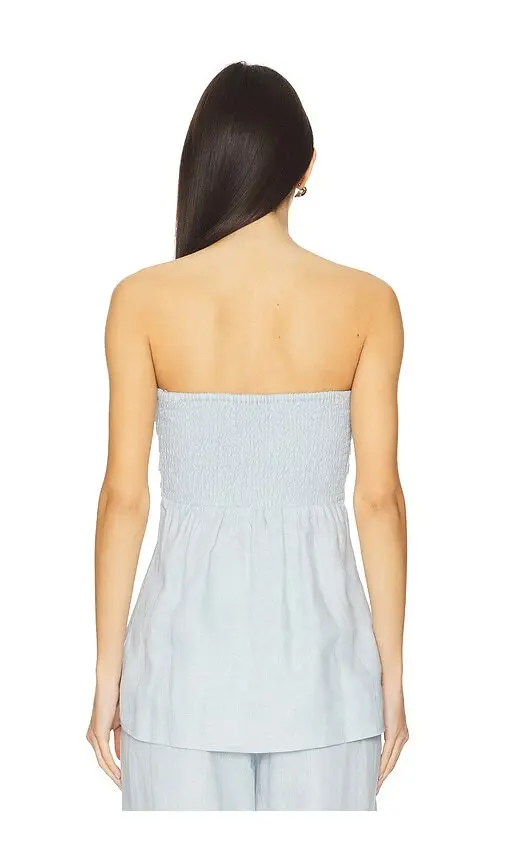 Faithfull The Brand Boe Tunic Top - Blue
