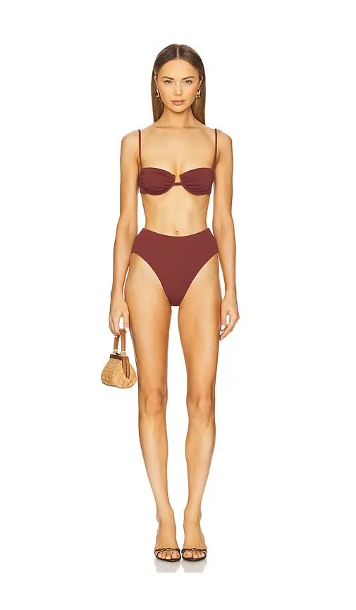 F E L L A Brian Bikini Bottom - Fudge