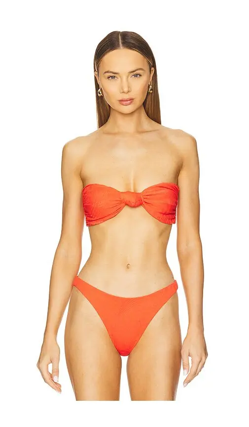 F E L L A Hunter Bikini Top - Campari