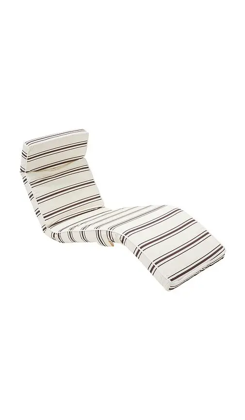 SUNNYLIFE The Lounger Chair In Black,white - Charcoal Stripe