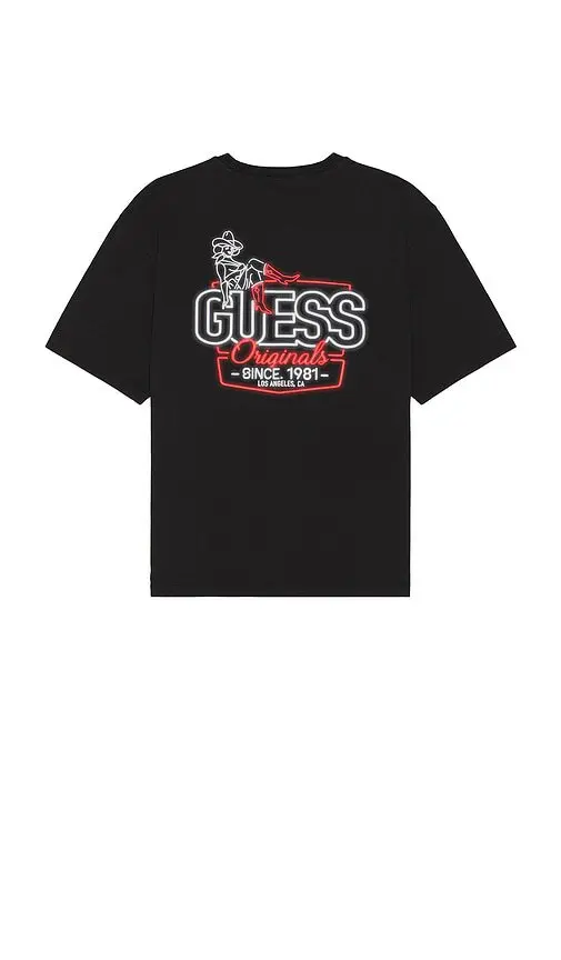 GUESS ORIGINALS American Classic Tee In Black