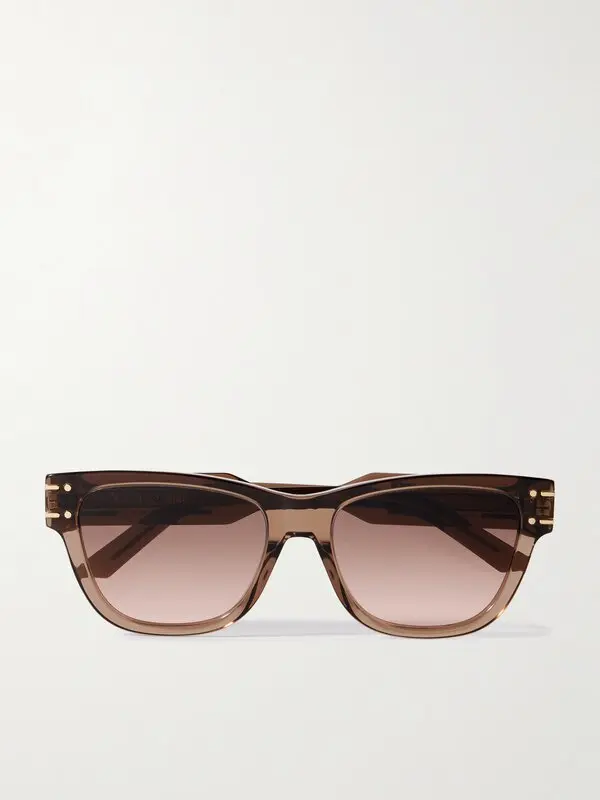 Dior Signature S6u Square-frame Sunglasses - Brown