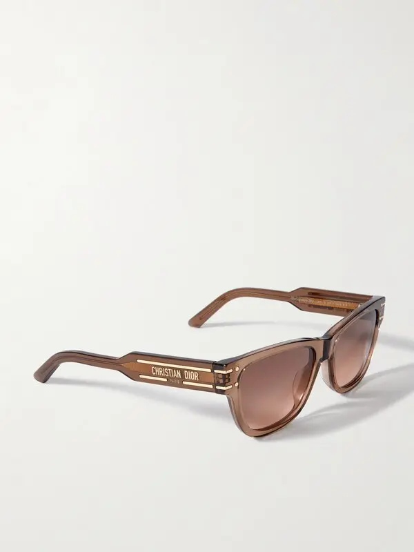 Dior Diorsignature S6u Square-frame Sunglasses - Brown