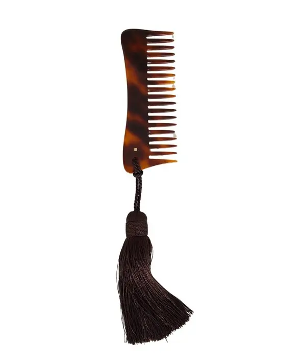 SOPHIE BUHAI Tasseled Acetate Comb - Tortoiseshell