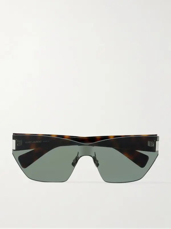 Saint Laurent Square Sunglasses - Green