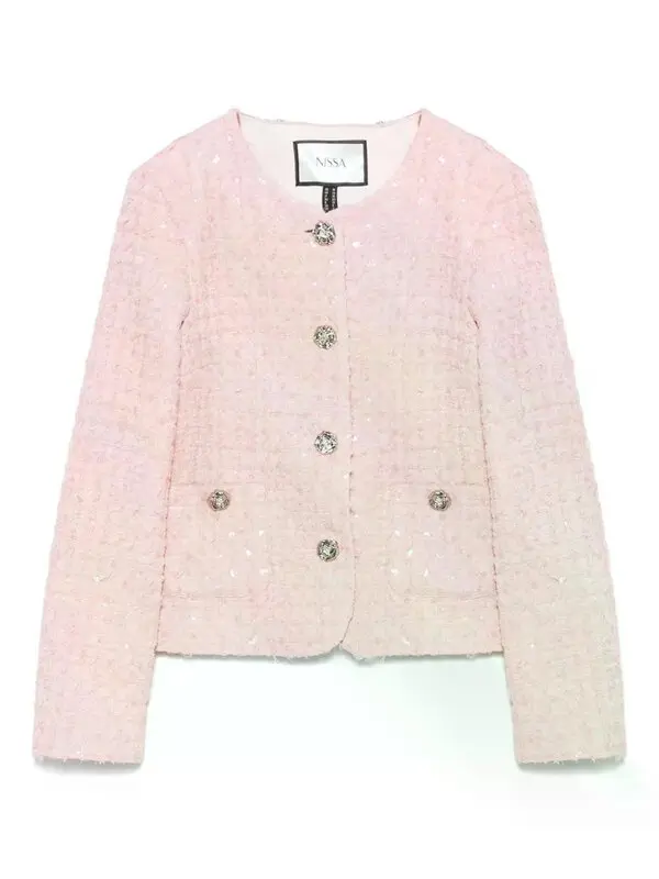 NISSA Tweed Jacket - Pink