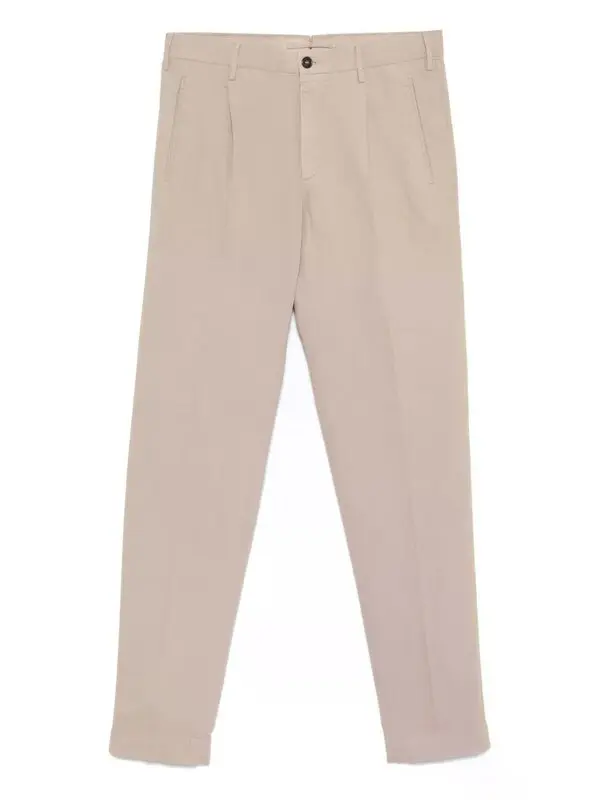 Incotex Pleated Trousers - Neutrals