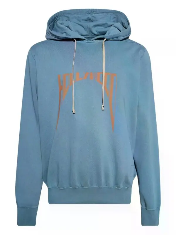Rick Owens Graphic-print Hoodie - Blue