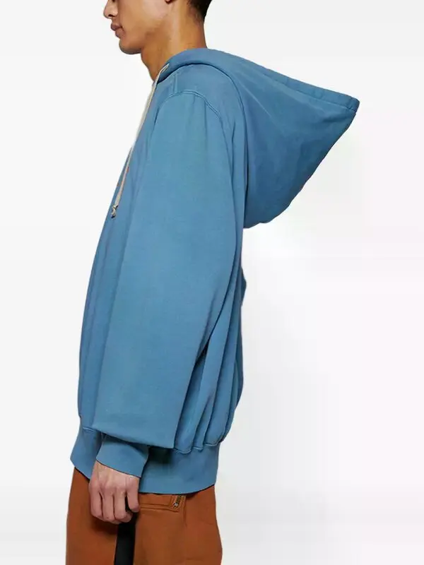 Rick Owens Graphic-print Hoodie - Blue