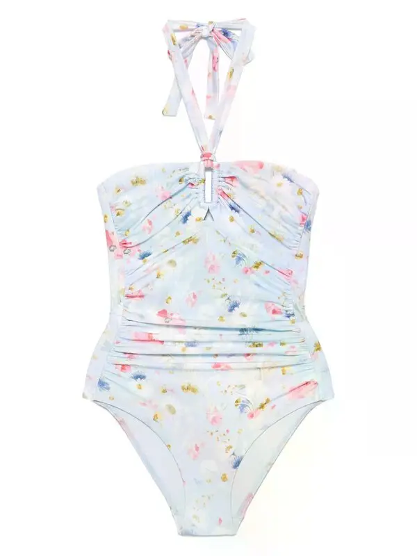 Zimmermann Lucky Wide Link One-piece Swimsuit - Blue