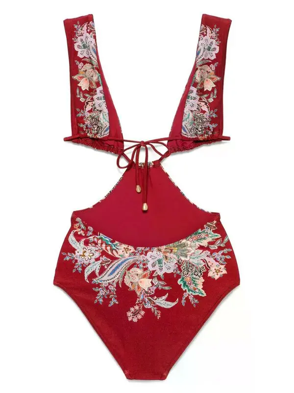 Zimmermann Rhiannon Swimsuit - Red
