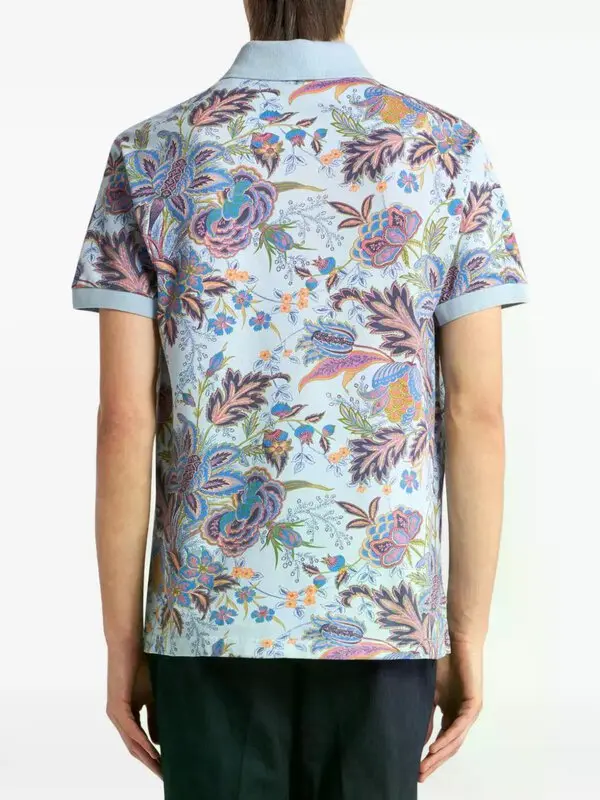Etro Cotton Polo Shirt - Blue