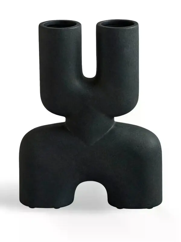 101 COPENHAGEN Mini Cobra Double Vase - Black