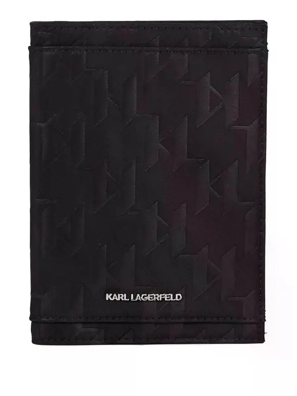 Karl Lagerfeld Monogram Card Holder - Black