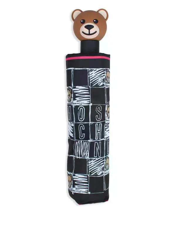 Moschino Graphic-print Umbrella - Black