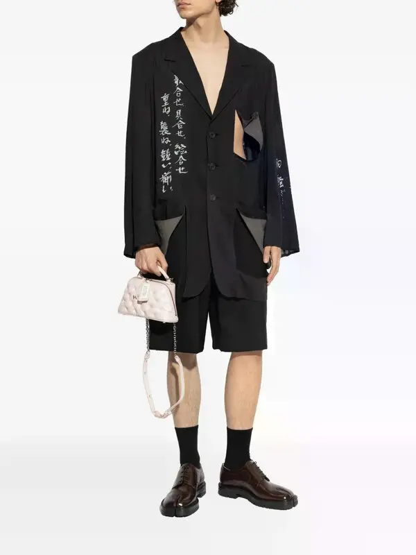 Yohji Yamamoto Cut Out-detail Blazer
