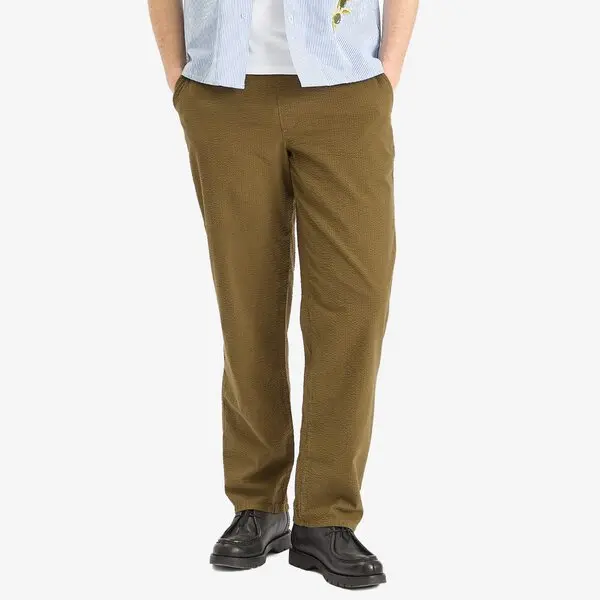 FORET Calm Seersucker Trousers