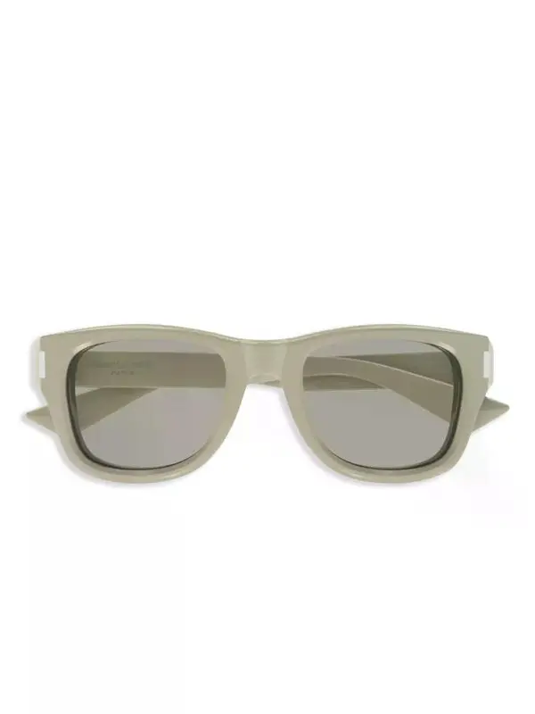 Saint Laurent Square Frame Sunglasses - Green