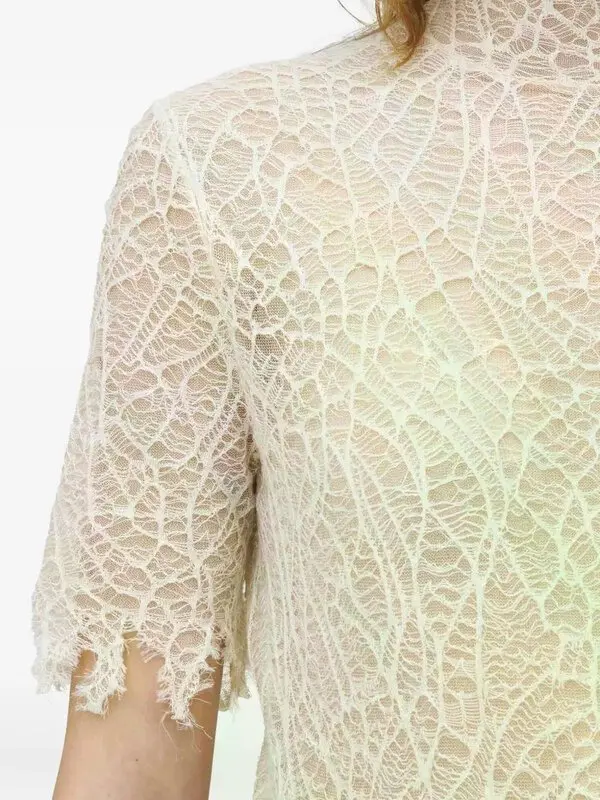 Alexander McQueen Silk Lace Top