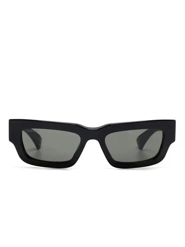 Gucci Rectangle-frame Sunglasses - Black