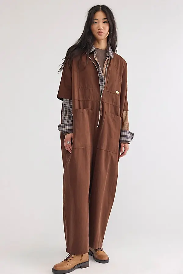 L.F.MARKEY Mega Boilersuit - Chocolate