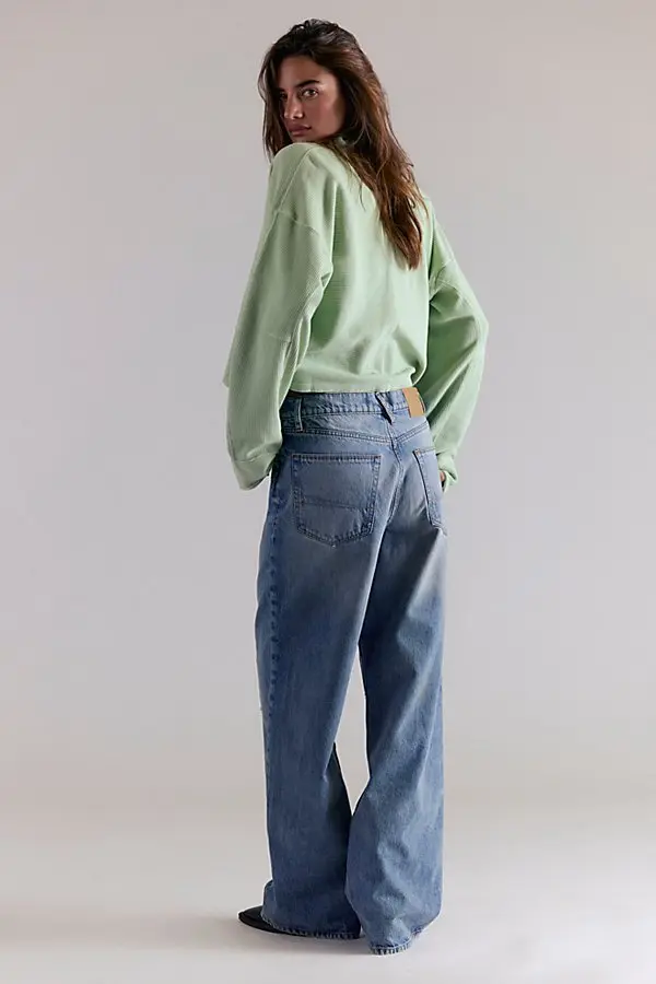 DALA Sling Mid-rise Boyfriend Jeans - Attick Blue