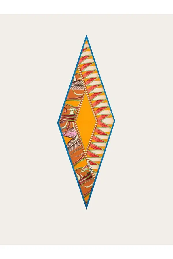 FERRAGAMO Giada Triangle Scarf - Orange