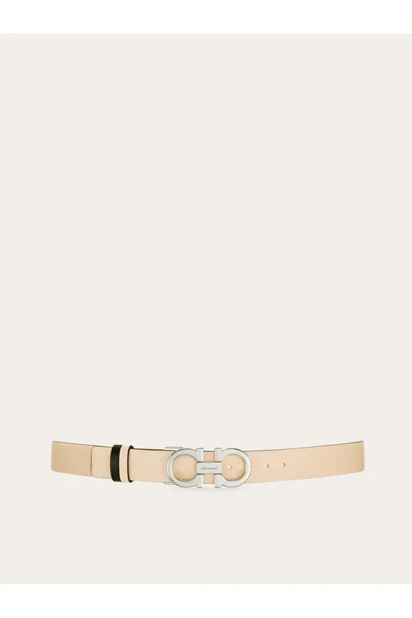 FERRAGAMO Reversible Gancini Belt - Pink